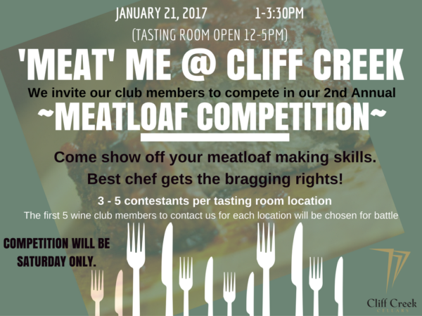 "Meat" Me and Cliff Creek Cellars