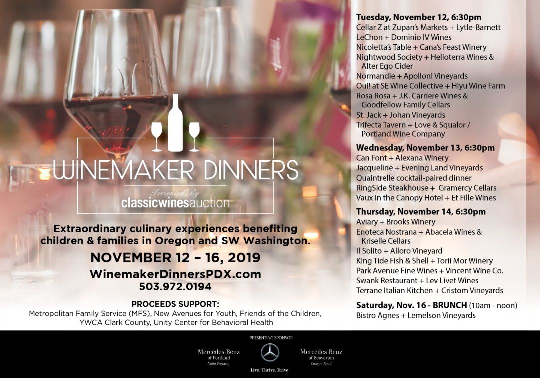 Fall Winemaker Dinners